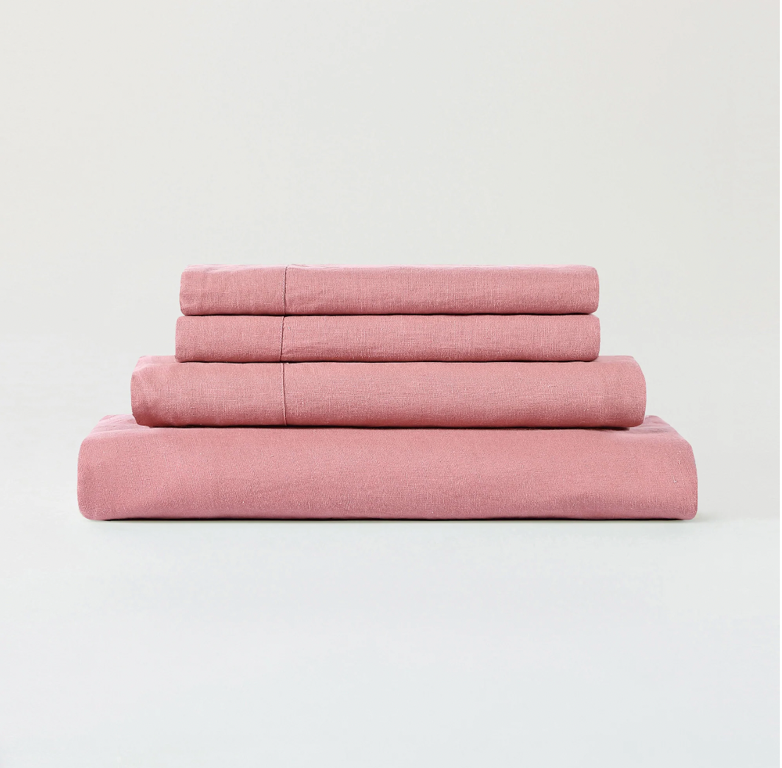 Linen Sheets: 100% Organic French Flax Linen Sheet Set – Sijo - Final Sale